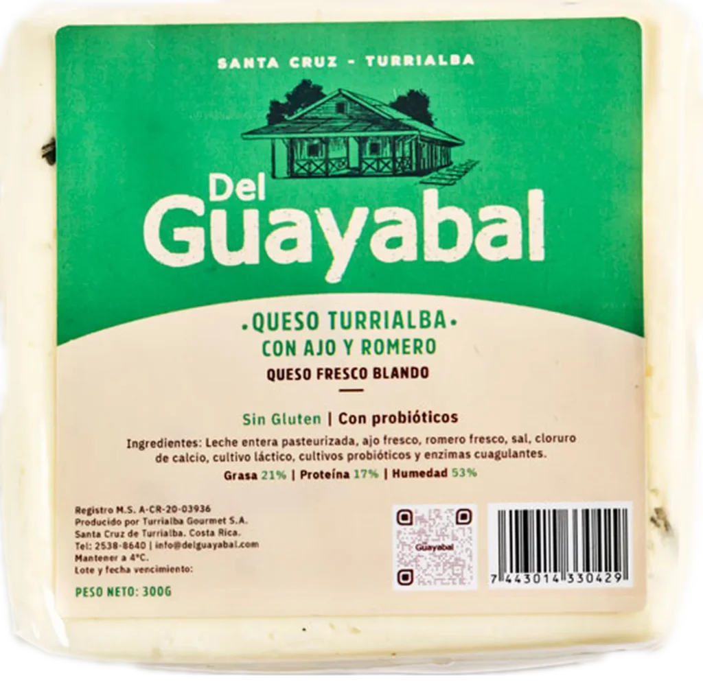Comprar Queso Turrialba Ajo Y Romero De Del Guayabal - Turri.cr